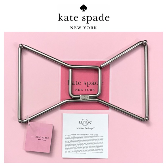 kate spade | Kitchen | Nwt Kate Spade Aluminum Bow Design Trivet | Poshmark